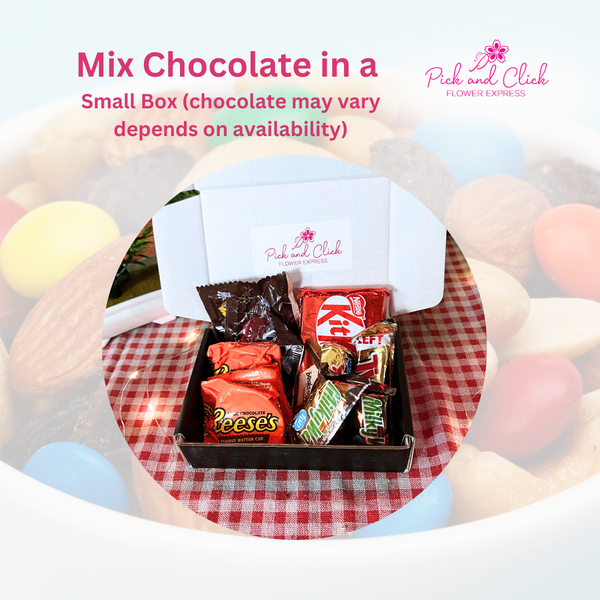 Mix Mini Chocolate in a Small Box – Pick and Click Flower Shop Express